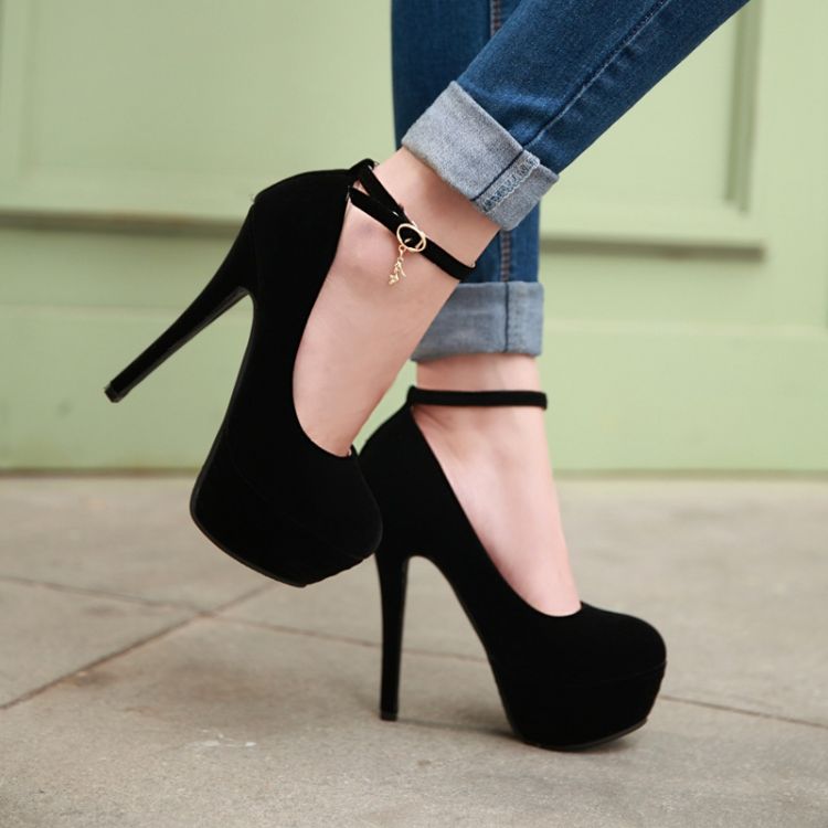 chaussure a talon fashion noir